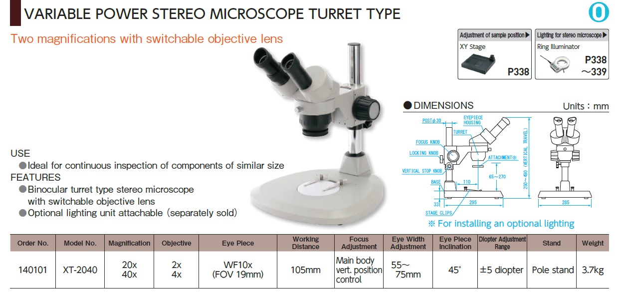 Ichiban Precision Sdn Bhd - SK - SK Variable Power Stereo Microscope Turret Type